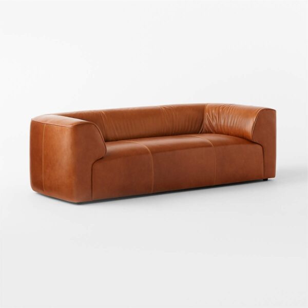 Moore Leather Two Seater Couch - Couch Manufacturers| High-End ...